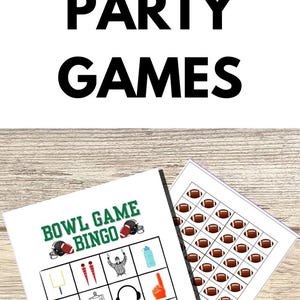 The Big Game Bowl Commercial Bingo 2025 Super Football Bowl Game ...