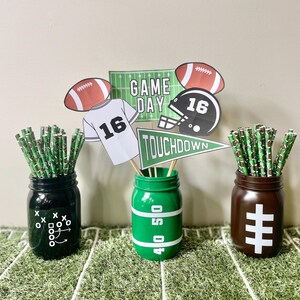 Football Centerpiece Printable for Football Party Decor Instant ...