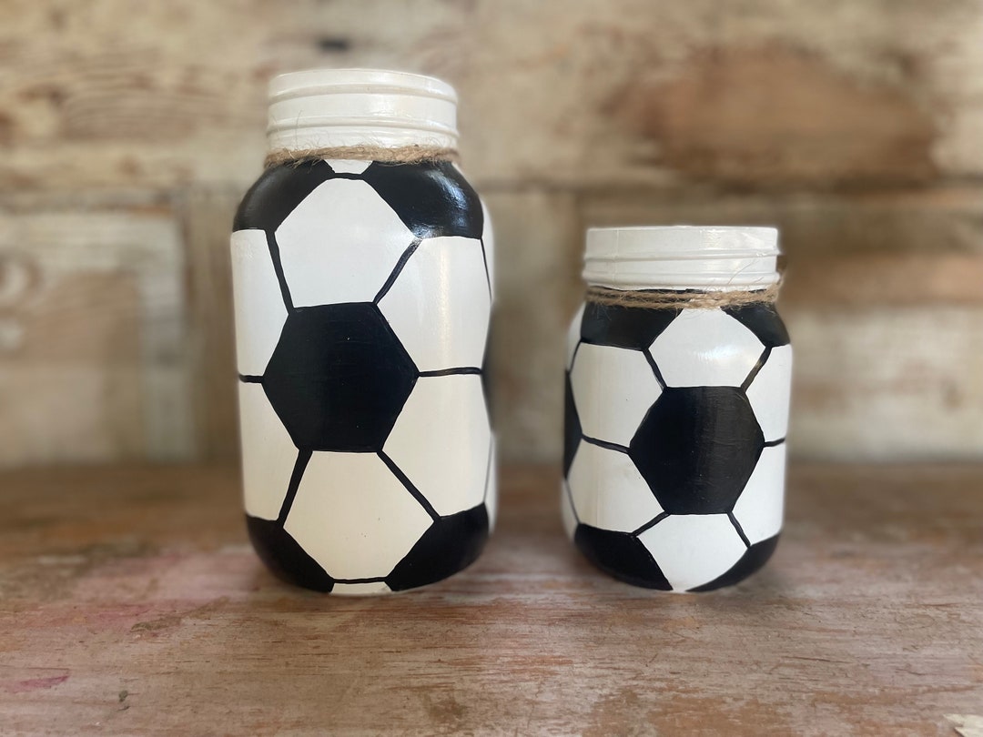Soccer Party Mason Jar Soccer Decor for Soccer Banquet Sports Decor ...