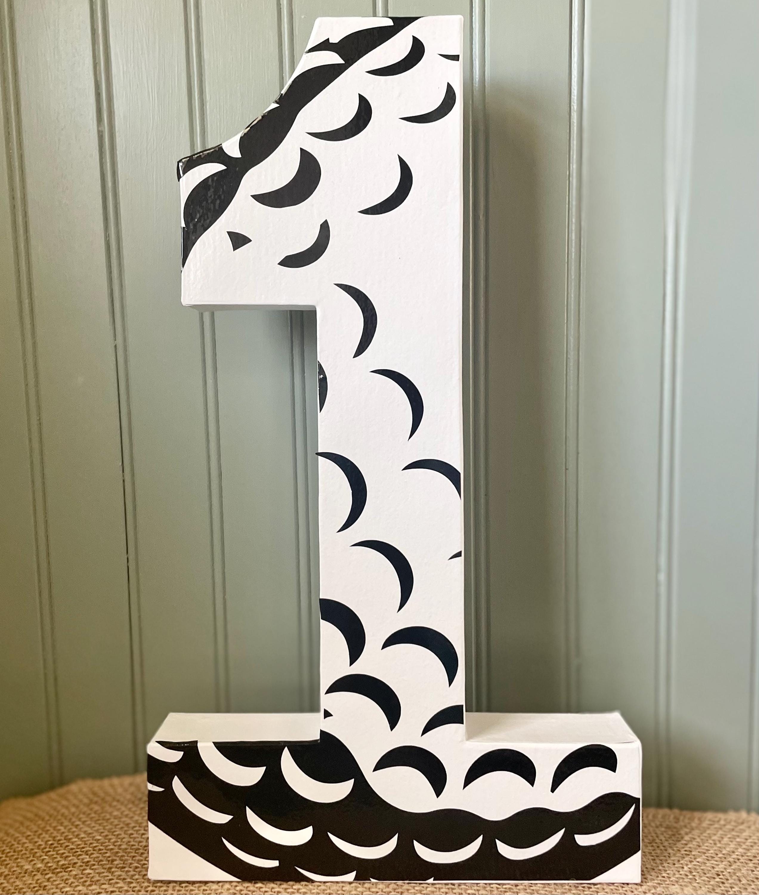 Freestanding Number Birthday Party Decor for First Birthday Hole in One ...