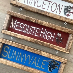 Team Signs With Mascot Coach Football Journey Signs Coach Gift for ...