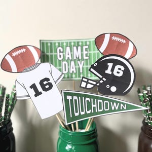 Football Centerpiece Printable for Football Party Decor Instant ...