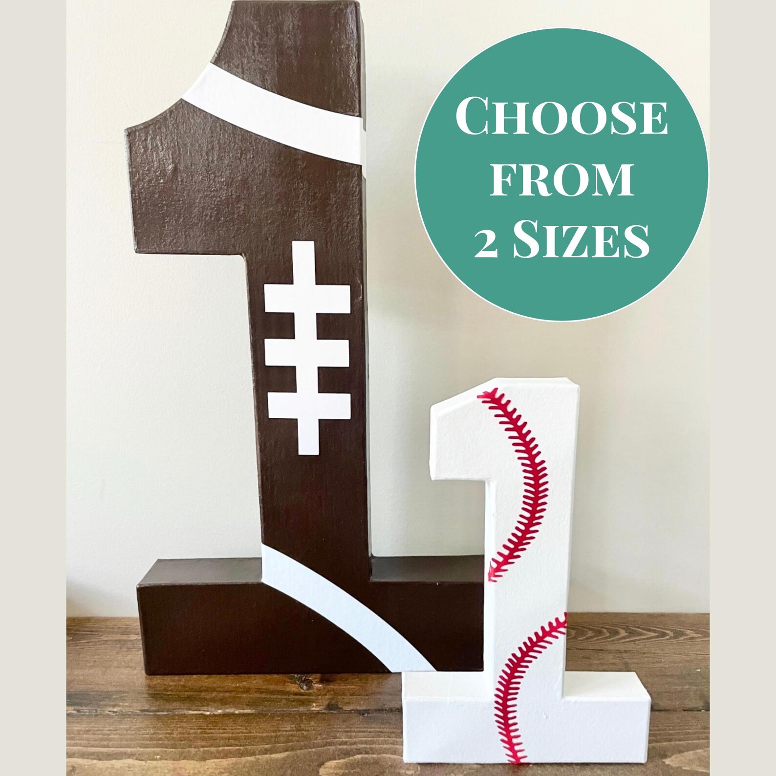 Freestanding Number Birthday Party Decor for First Birthday Hole in One ...