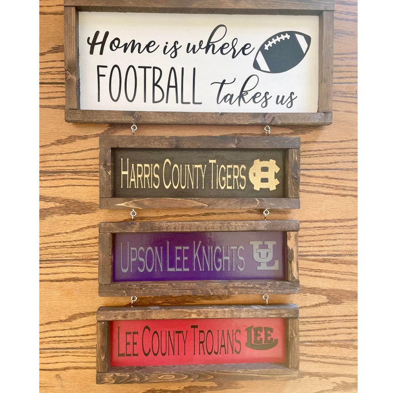 Team Signs With Mascot Coach Football Journey Signs Coach - Etsy