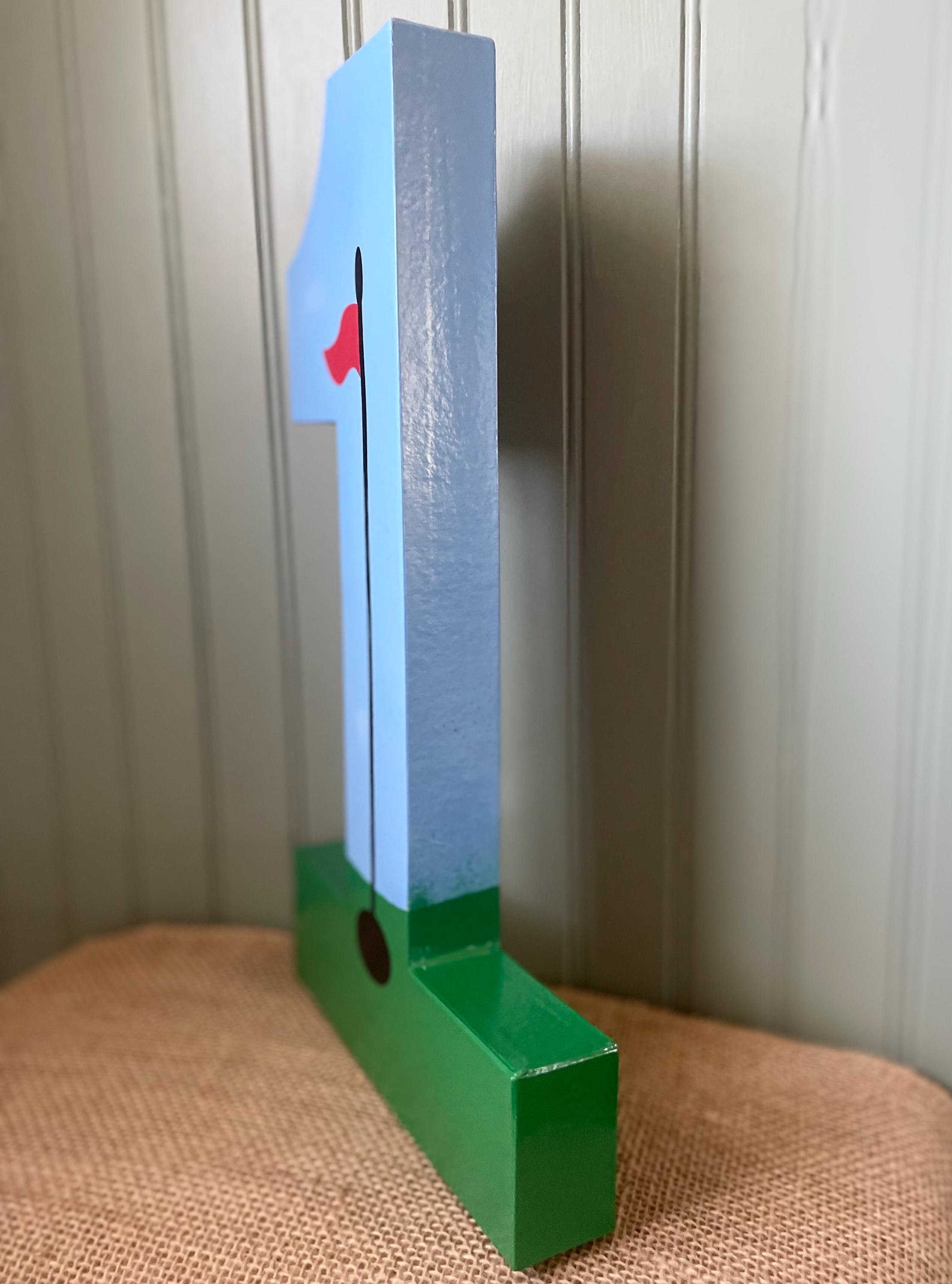 Freestanding Number Birthday Party Decor for First Birthday Hole in One ...