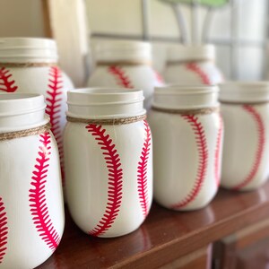 Baseball Party Centerpiece Mason Jar Baseball Theme Party Rookie of the ...