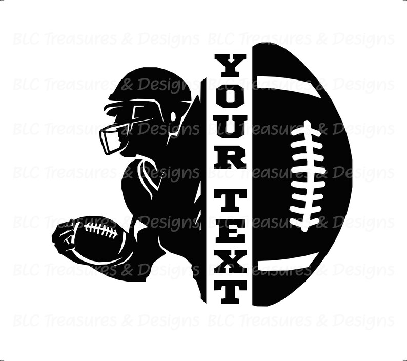 Football Decal Customizable - Etsy
