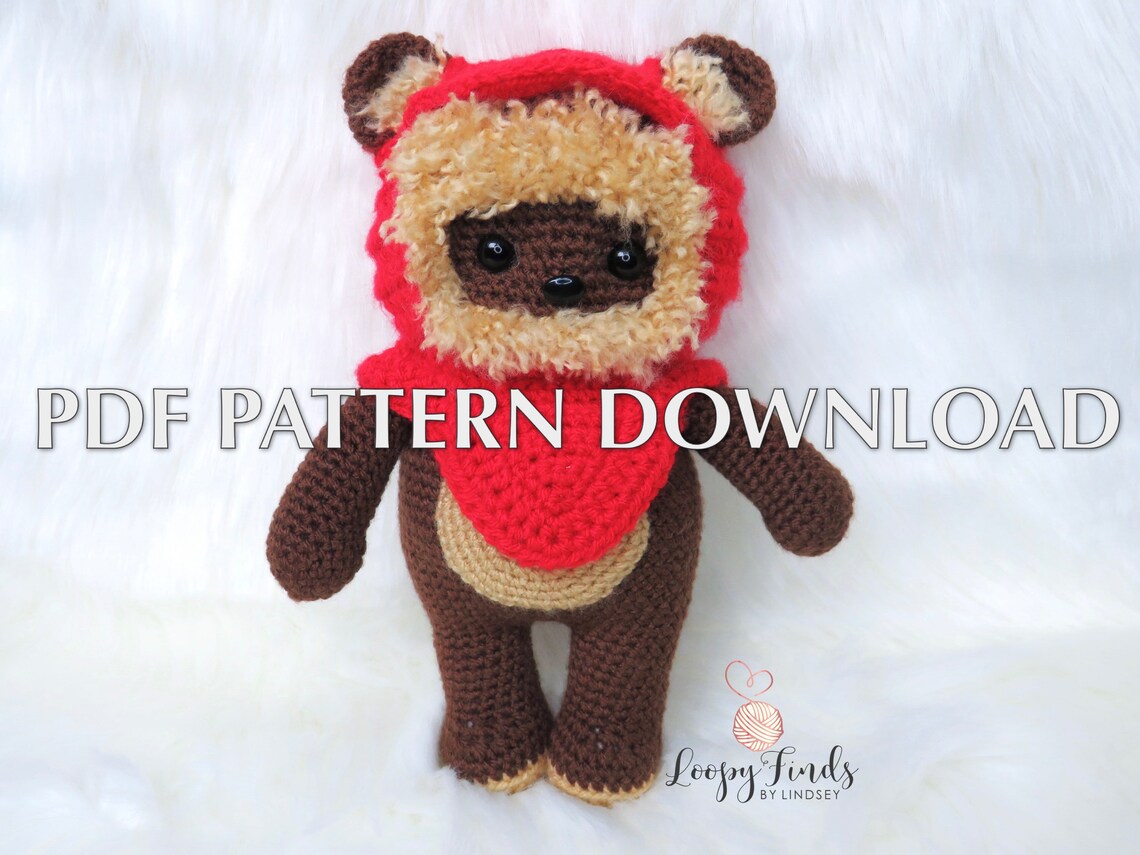 Star Wars Ewok Crochet Pattern Amigurumi - Etsy