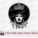 Black Queen Crown Dripping Afro African American Black Woman SVG, Png ...