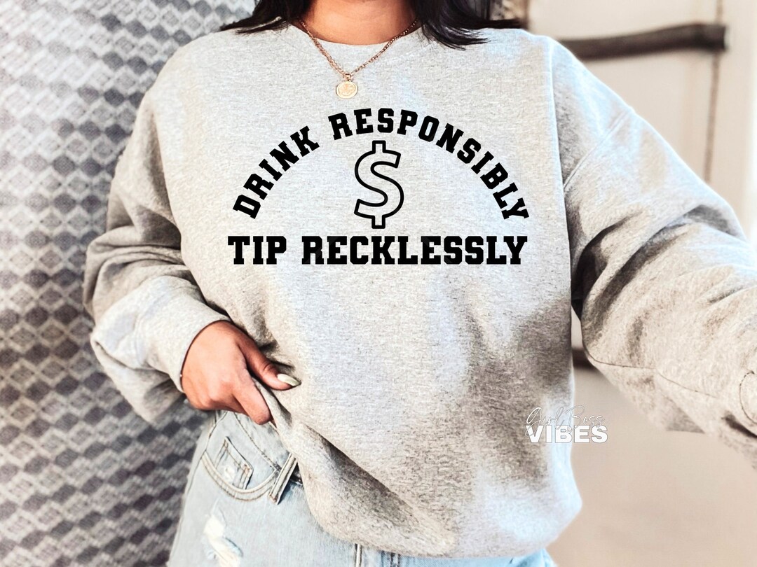 Drink Responsibly Tip Recklessly SVG Bartender Svg Bar Svg - Etsy UK