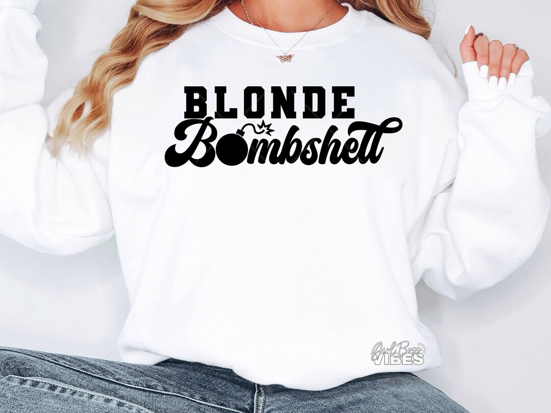 Blonde Bombshell SVG, Trendy, Blonde Hair Svg, Blondie, Png, Dxf, Cut ...