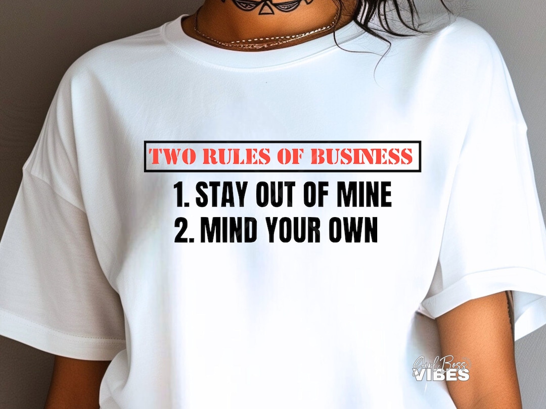 Two Rules of Business SVG PNG DXF File - Etsy