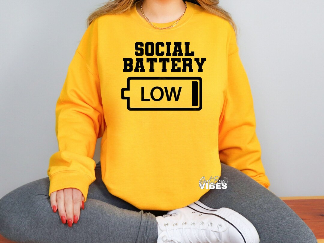 Social Battery Low SVG, Introvert, Anxiety, Homebody Svg, Introvert Svg ...