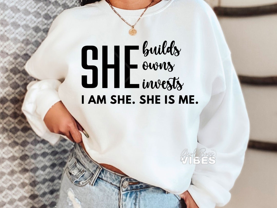 She Builds Owns Invests SVG, Small Business Owner Svg, Entrepreneur Svg ...