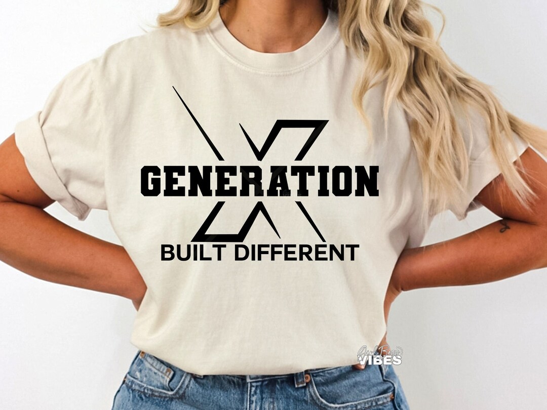 Gen X Generation SVG PNG DXF File - Etsy