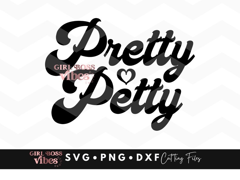 Pretty SVG Petty Svg Sarcastic Svg Trendy Sassy Svg - Etsy