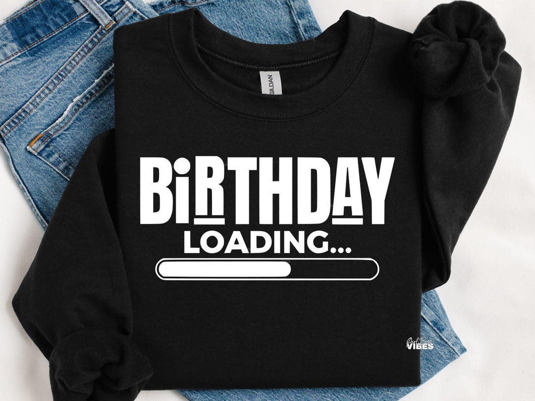Birthday Loading SVG PNG DXF File - Etsy