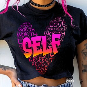 Self Love Graffiti PNG, Self Worth Confidence Respect Sublimation DTF ...