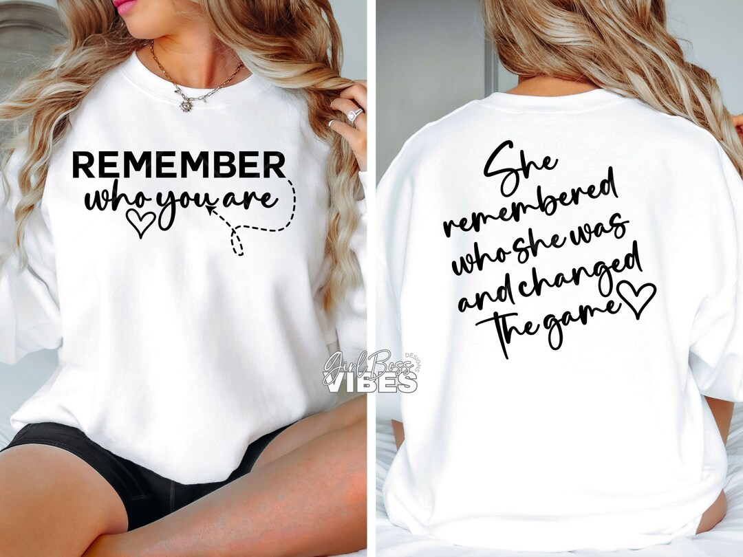 Rappelez-vous qui vous êtes SVG, svg recto verso, svg femmes fortes ...