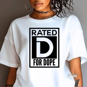 Rated D for Dope SVG PNG DXF File - Etsy