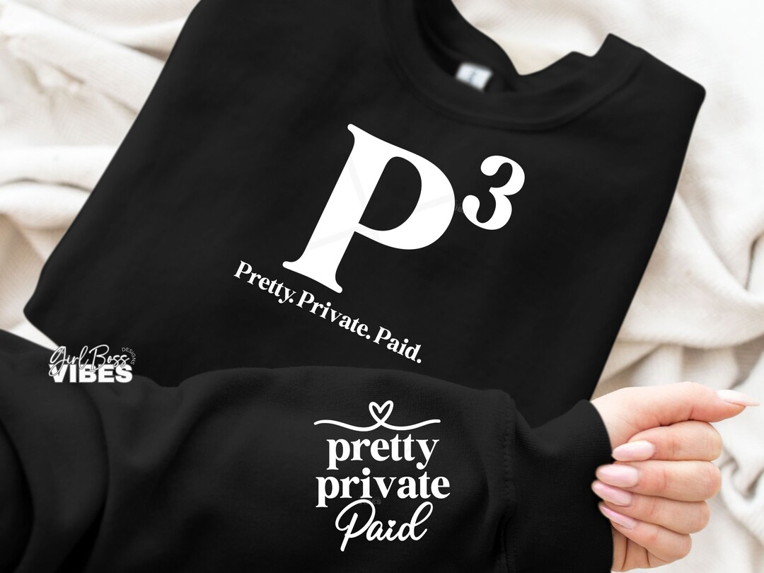 P3 SVG, Pretty Private Paid svg, Sleeve svg, Front Back svg ...