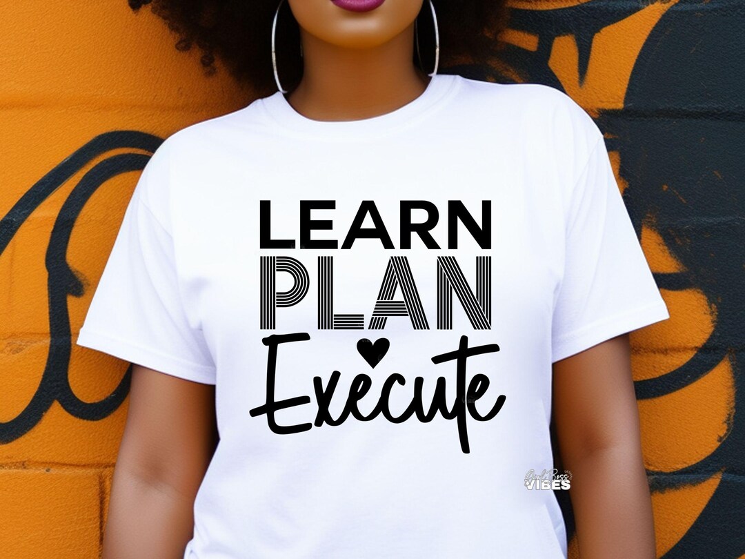 Learn Plan Execute SVG PNG DXF File - Etsy