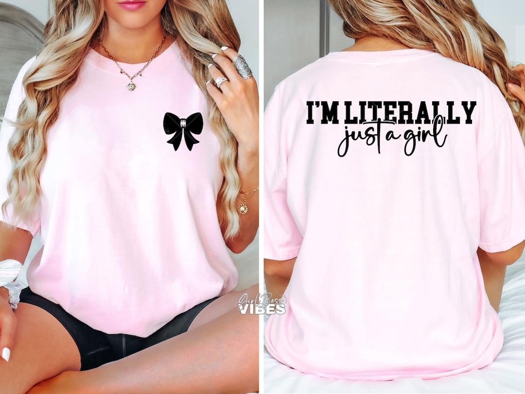 I'm Literally Just A Girl SVG PNG: Y2K Girly Cut File - Etsy