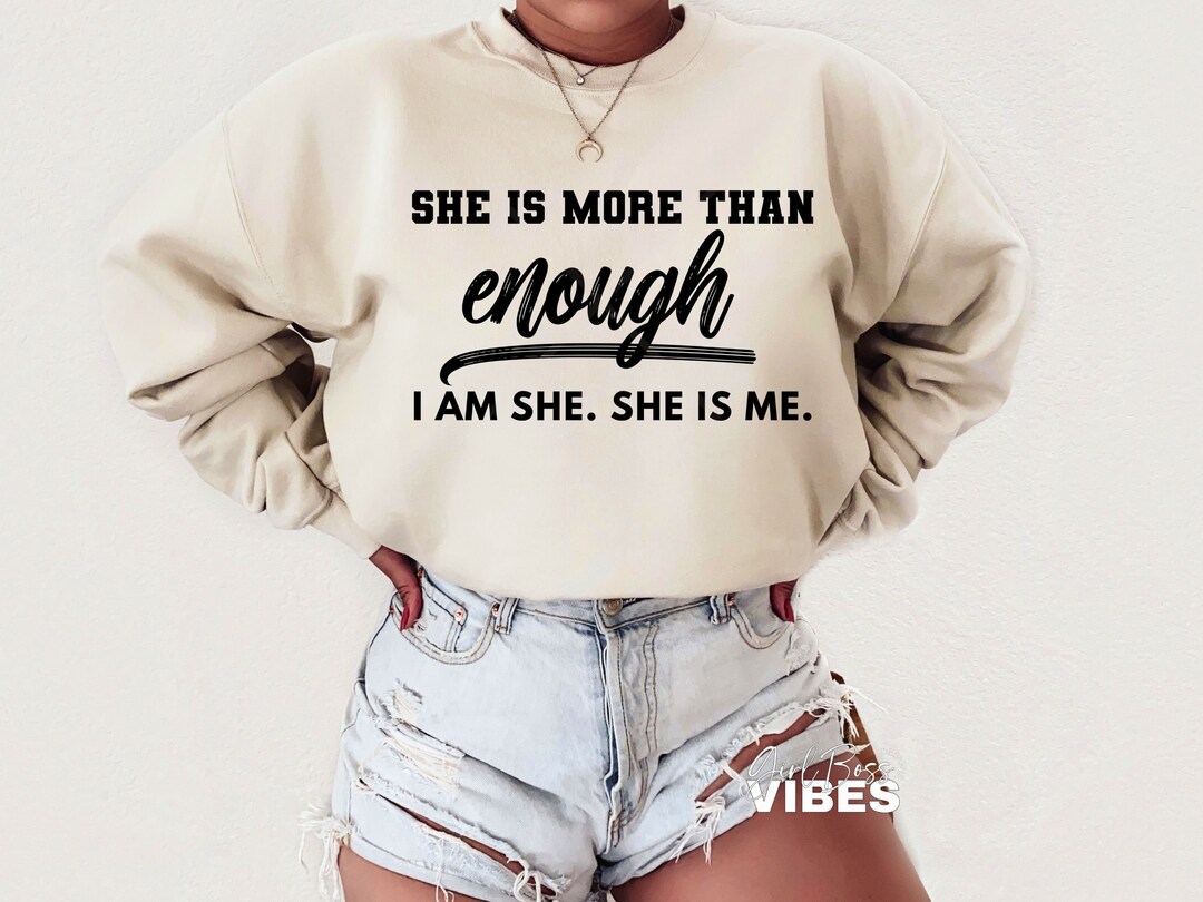 I Am More Than Enough SVG, Strong Woman She Is, She is Me, Strong Svg ...