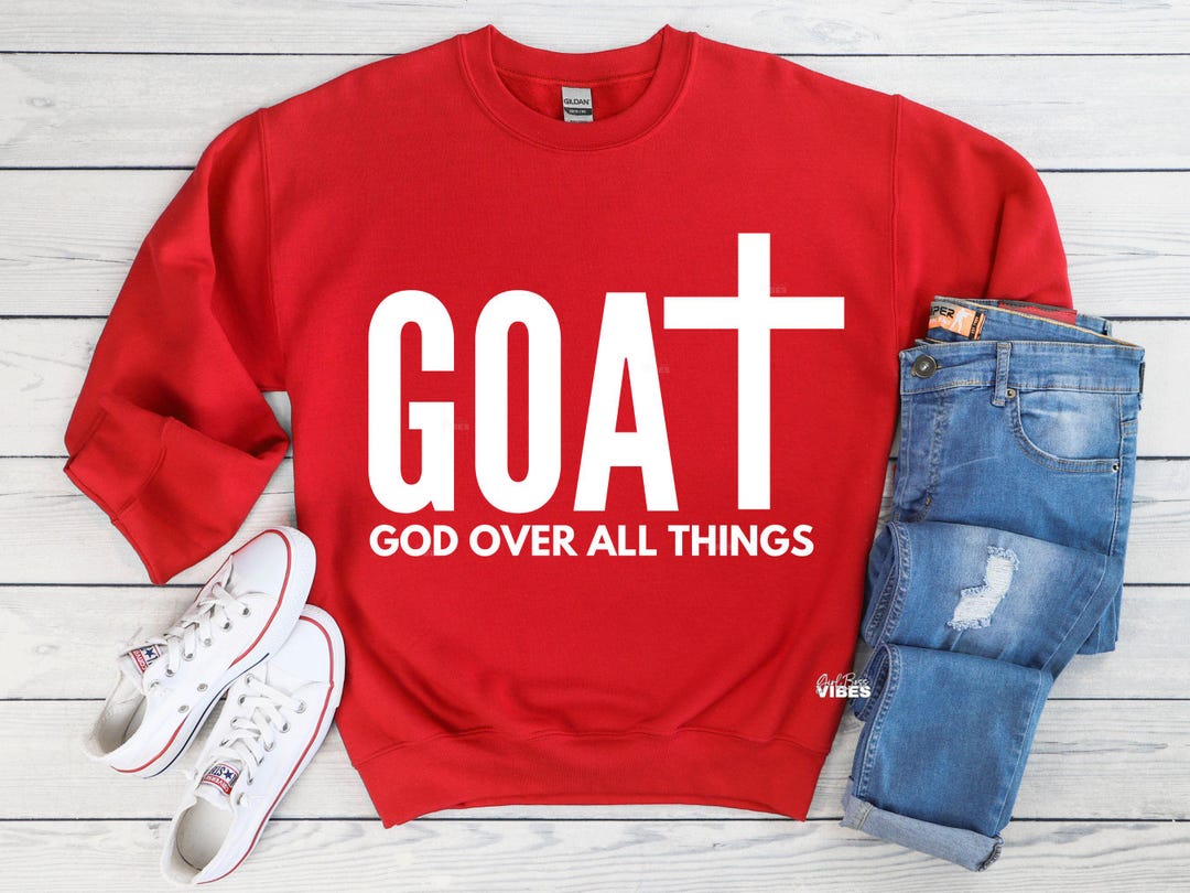 God Over All Things SVG: Christian Goat Scripture Cut File (digital ...
