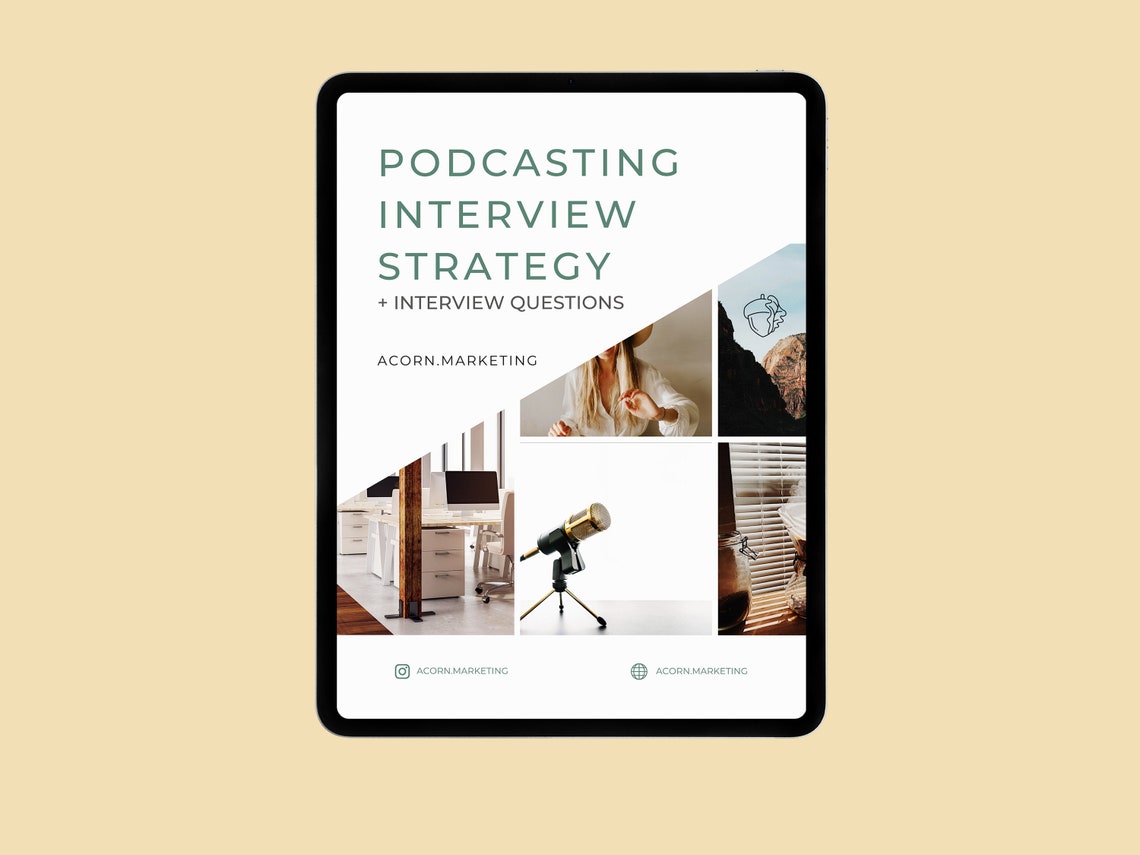 Podcasting Interview Strategy and Interview Questions - Etsy