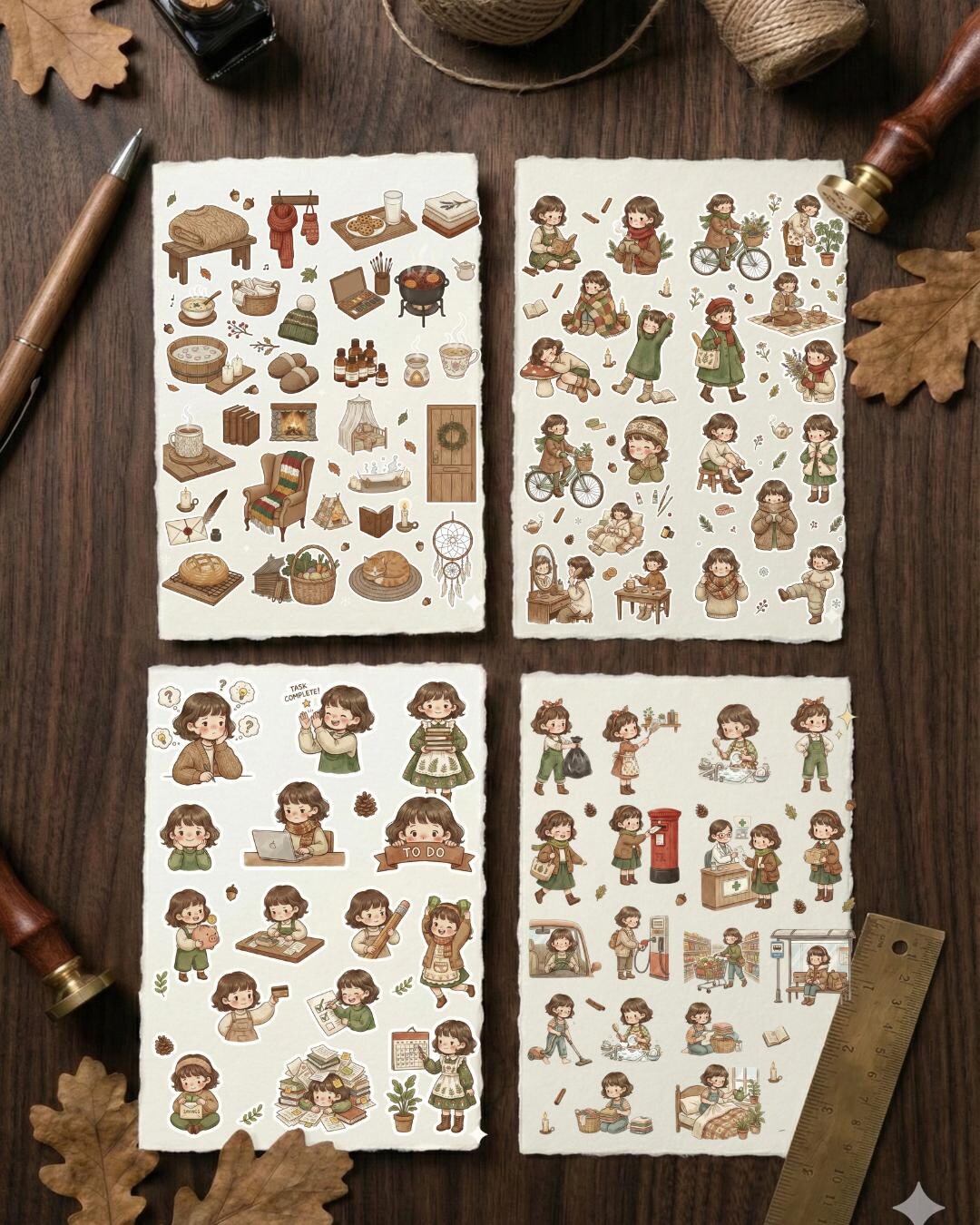 Cozy Winter Digital Planner Stickers: 82 Mega Bundle of Journaling ...