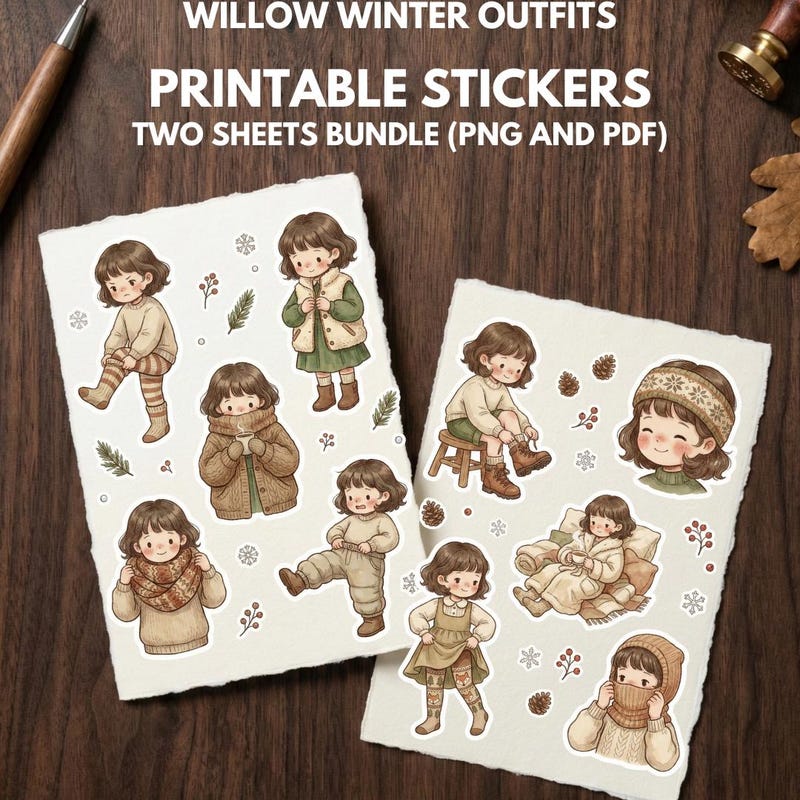Stickers Winter Cozy - Etsy