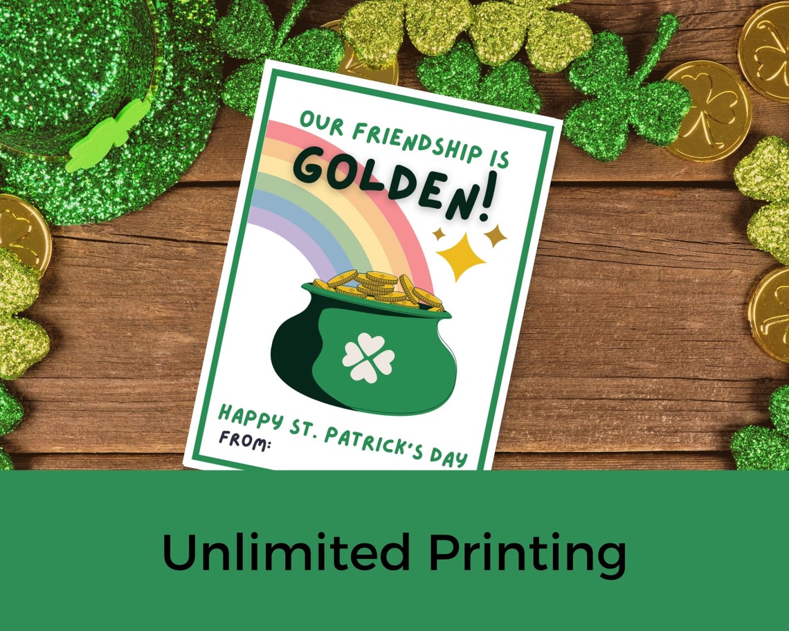 You're My Lucky Charm Tag Our Friendship is Golden Tag You Shamrock Tag ...