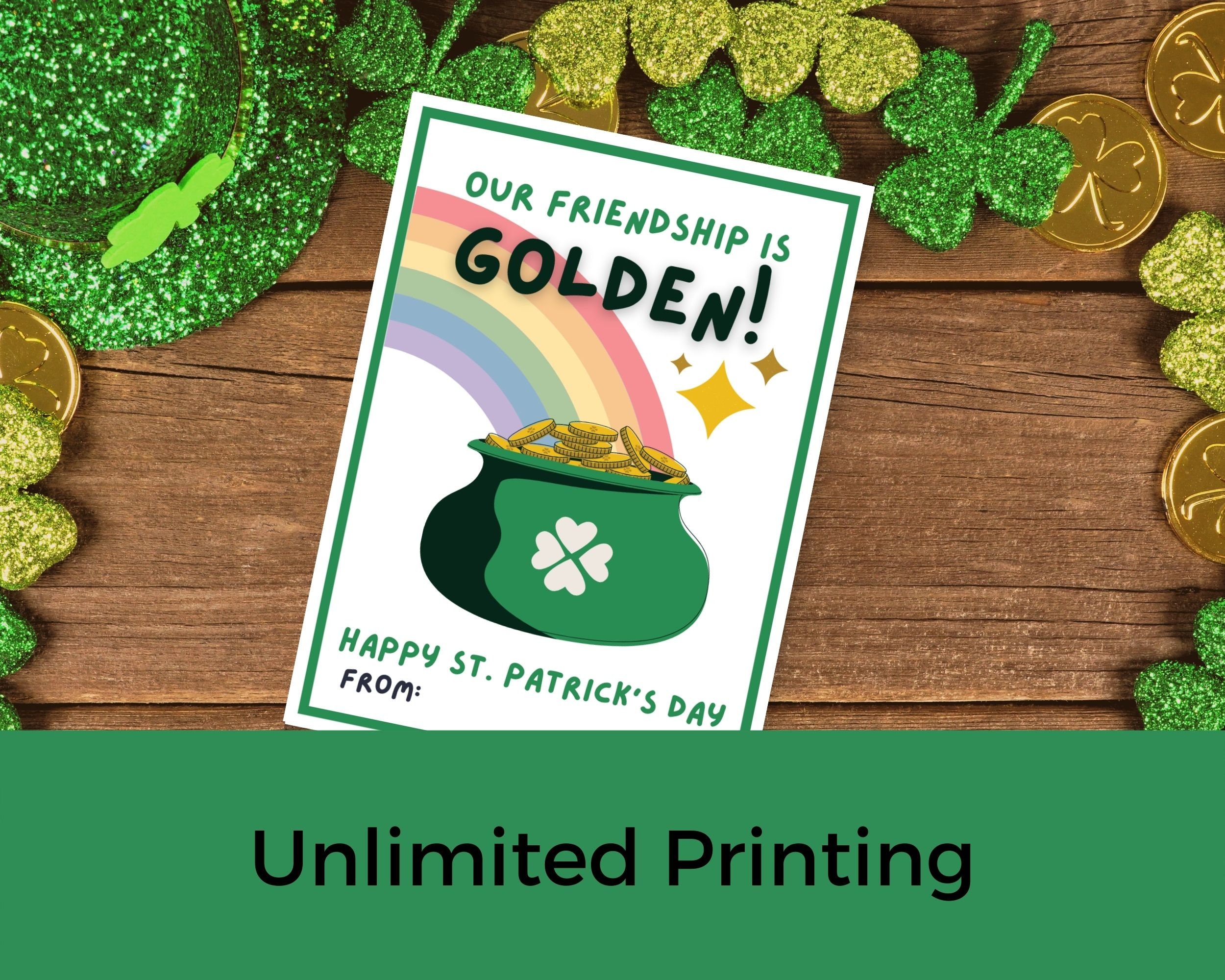 You're My Lucky Charm Tag Our Friendship is Golden Tag You Shamrock Tag ...