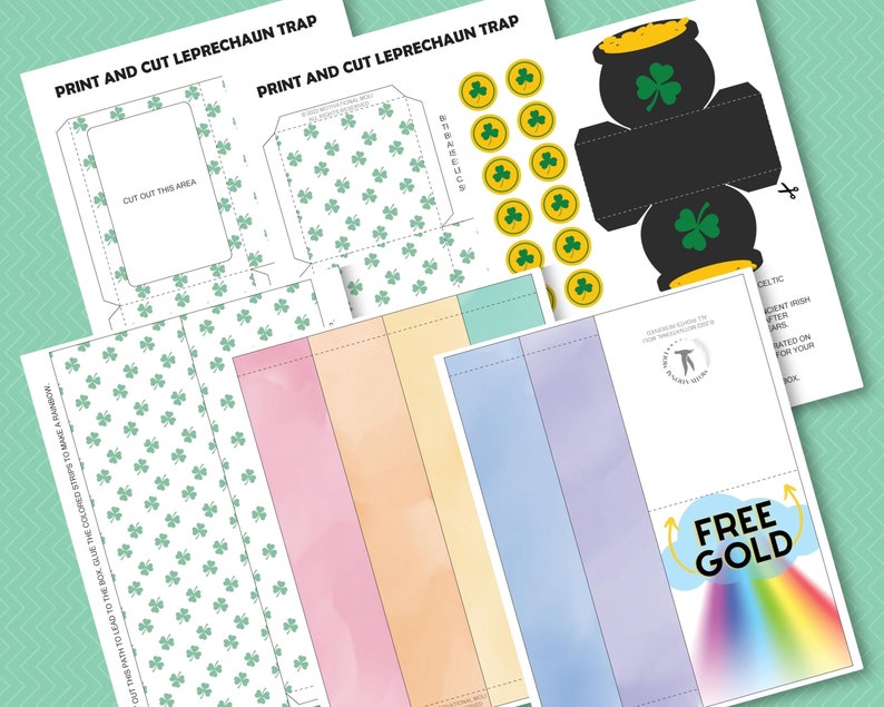 DIY Leprechaun Trap Kit Printable | St. Patrick’s Day Craft | Instant ...