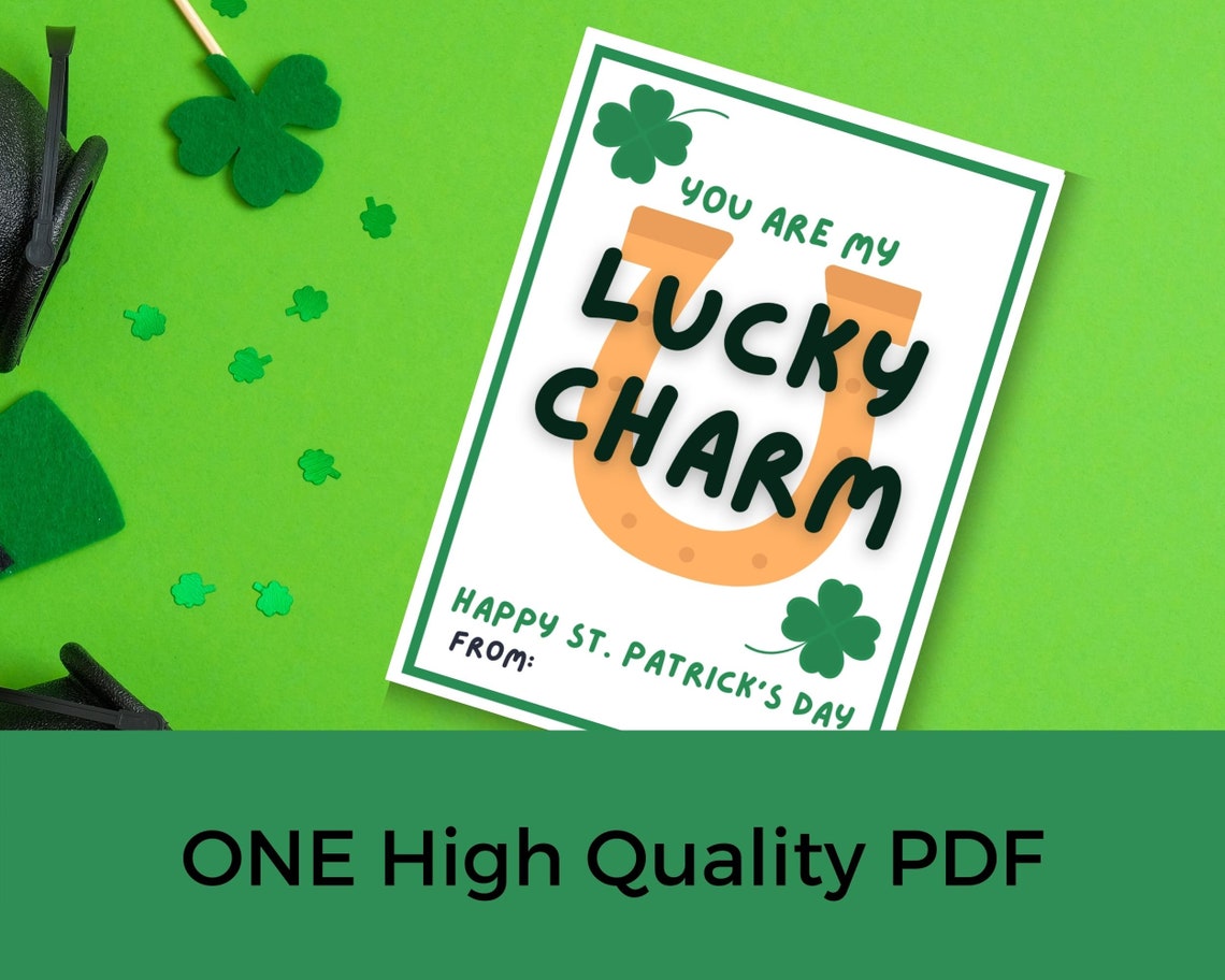 You're My Lucky Charm Tag Our Friendship is Golden Tag You Shamrock Tag ...