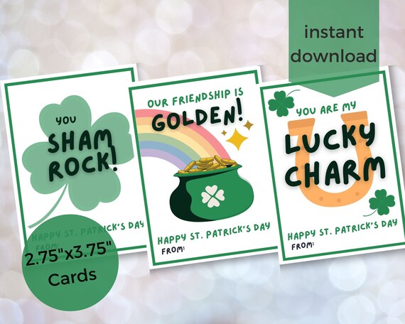 You're My Lucky Charm Tag Our Friendship is Golden Tag | Etsy