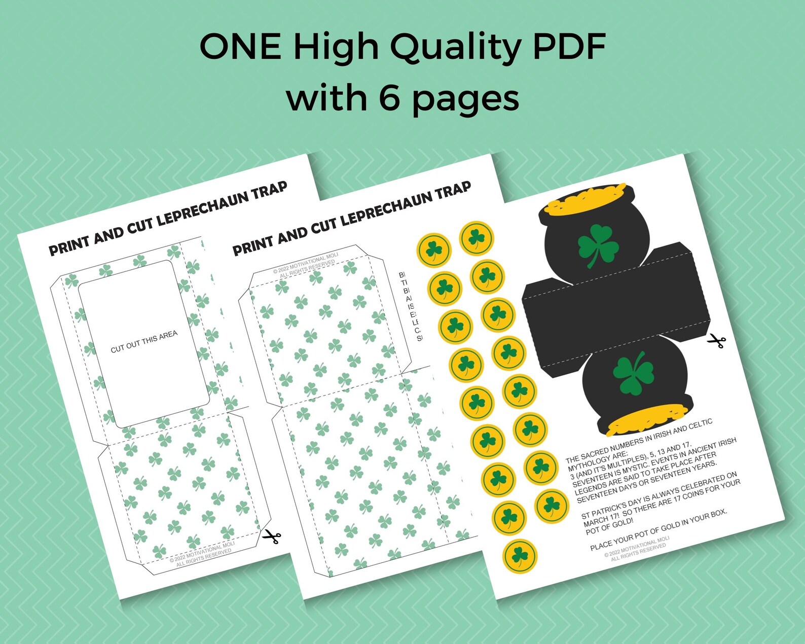 DIY Leprechaun Trap Kit Printable St. Patricks Day Craft Instant ...