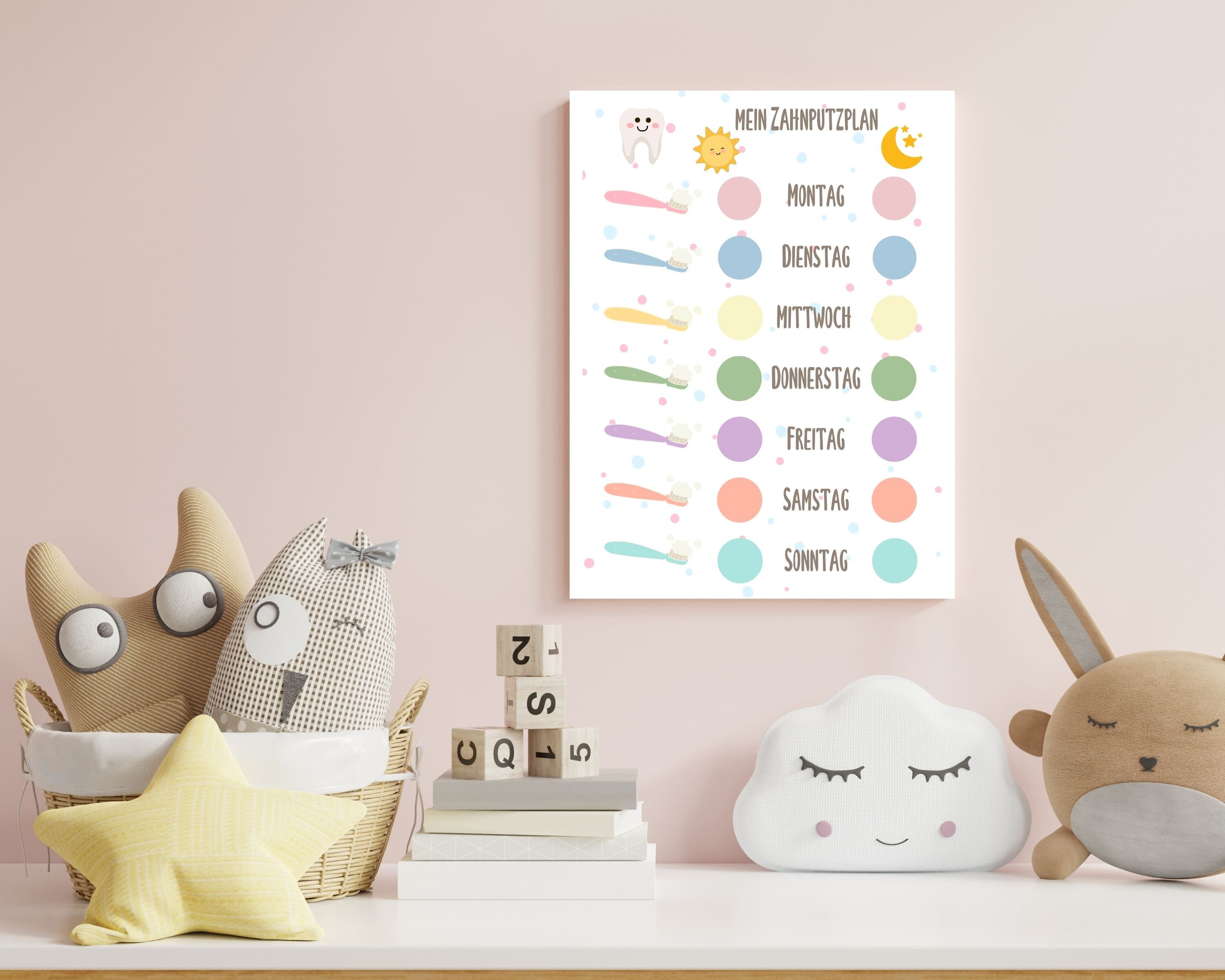 Tooth Brushing Schedule - Brush Teeth Weekly Schedule - Weekly Schedule ...