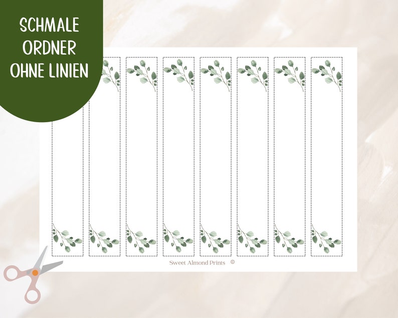 Folder Spine Labels Labels for Inserting Wide Narrow Folders With ...