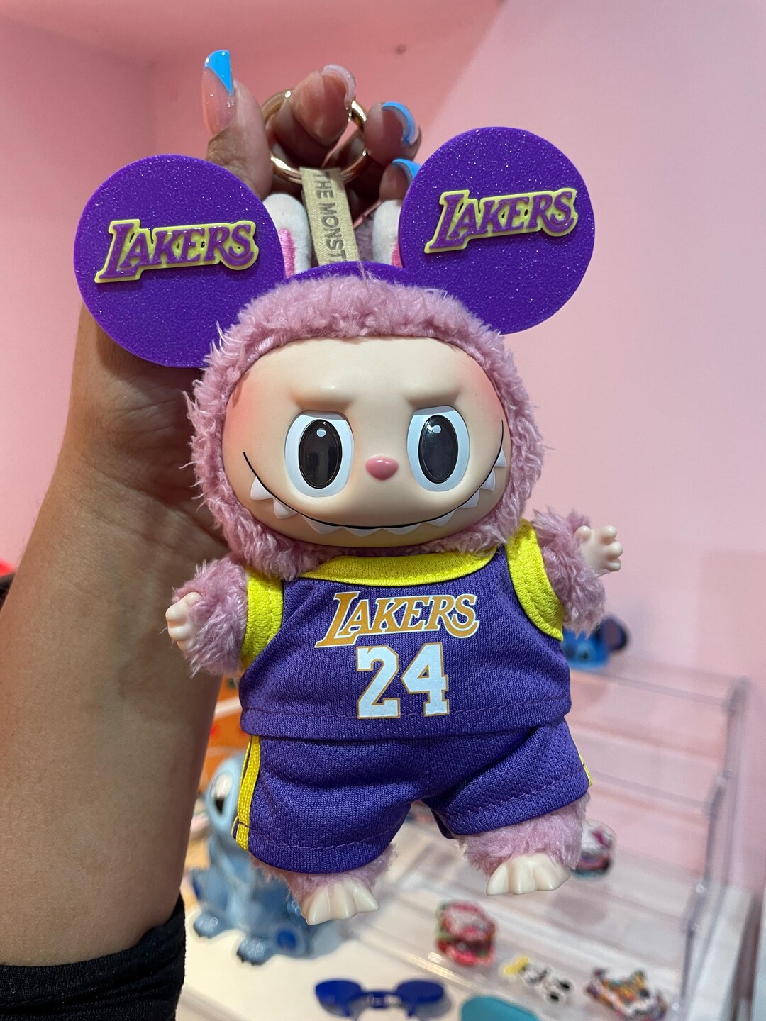 Labubu Lakers Ear and Shirt Bundle - Etsy