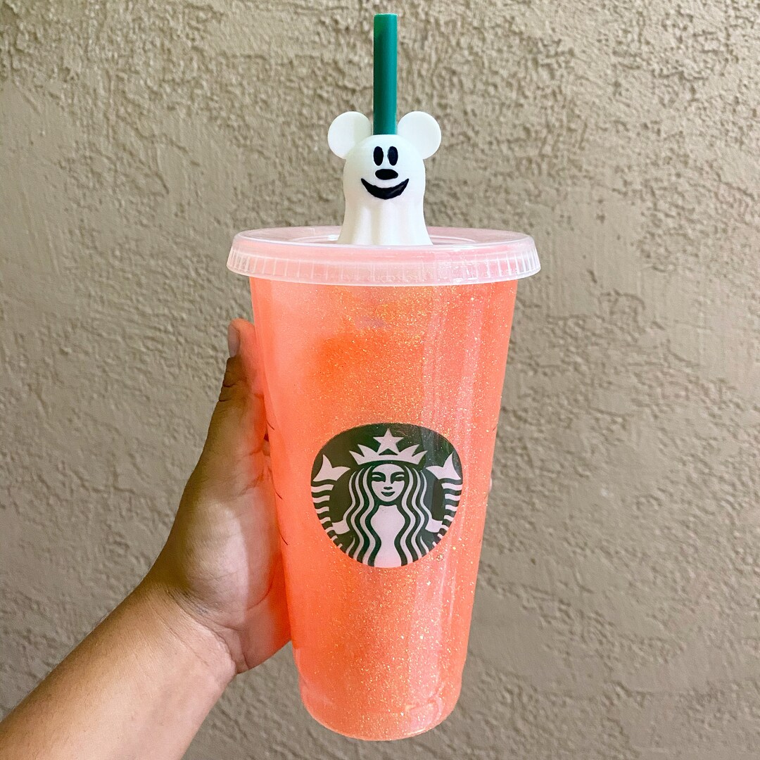 Mickey Ghost Straw Topper - Etsy