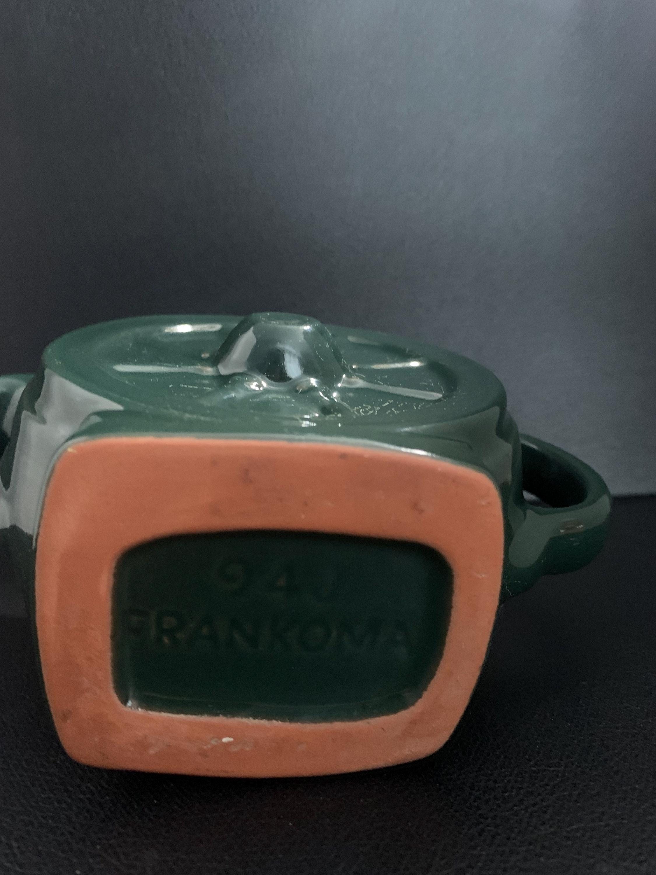Vintage Frankoma Wagon Wheel Dark Green Small Teapot 94J No Lid - Etsy