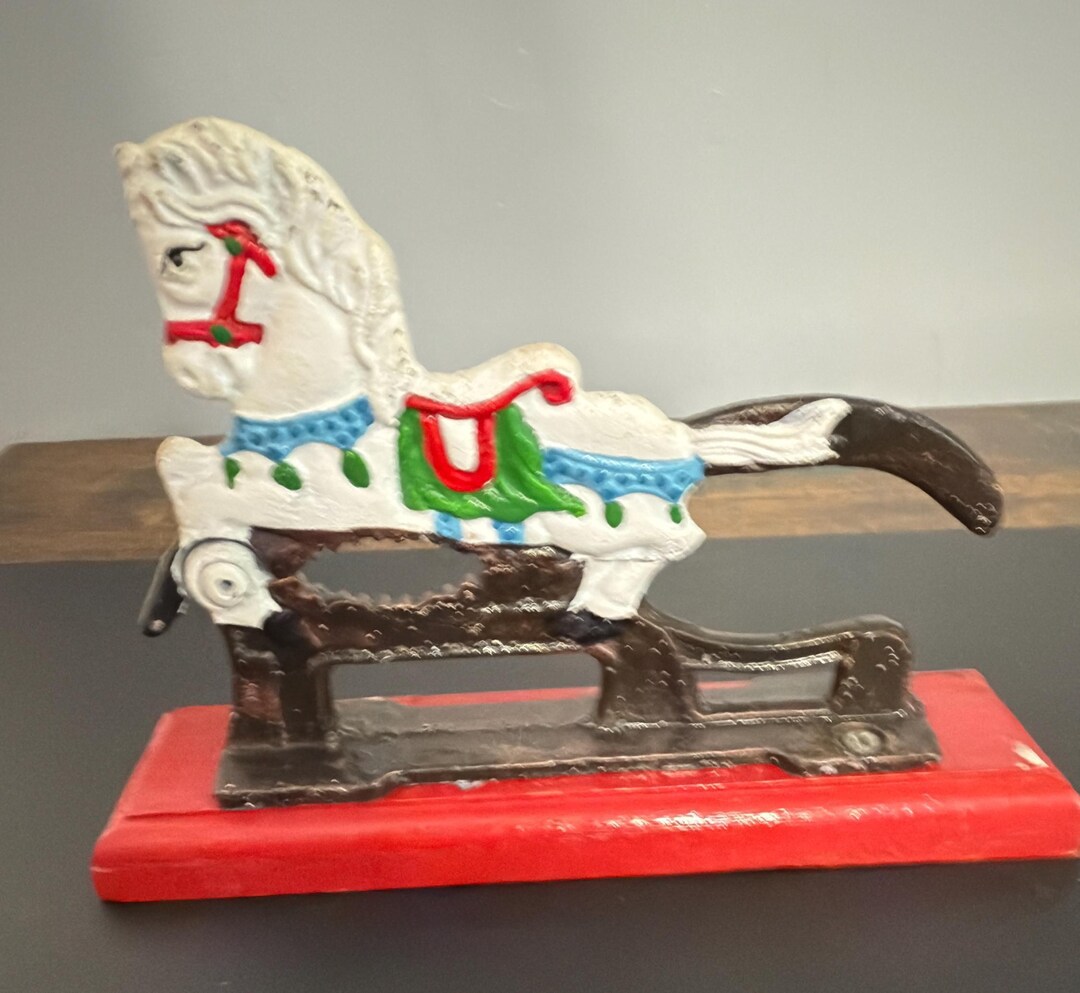 Vintage Cast-iron Rocking Horse Nutcracker - Etsy