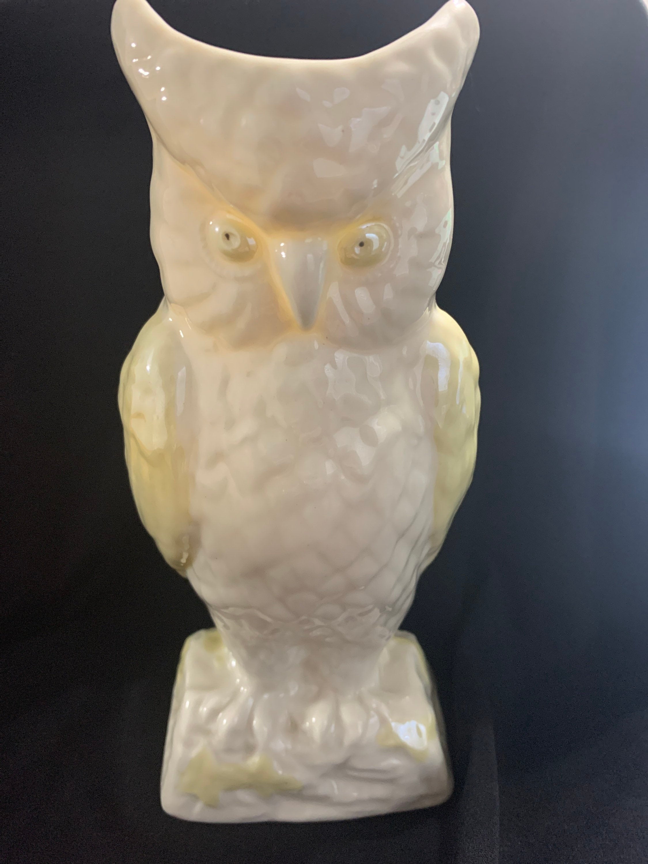 Vintage Green Owl Vase At Angela Link Blog