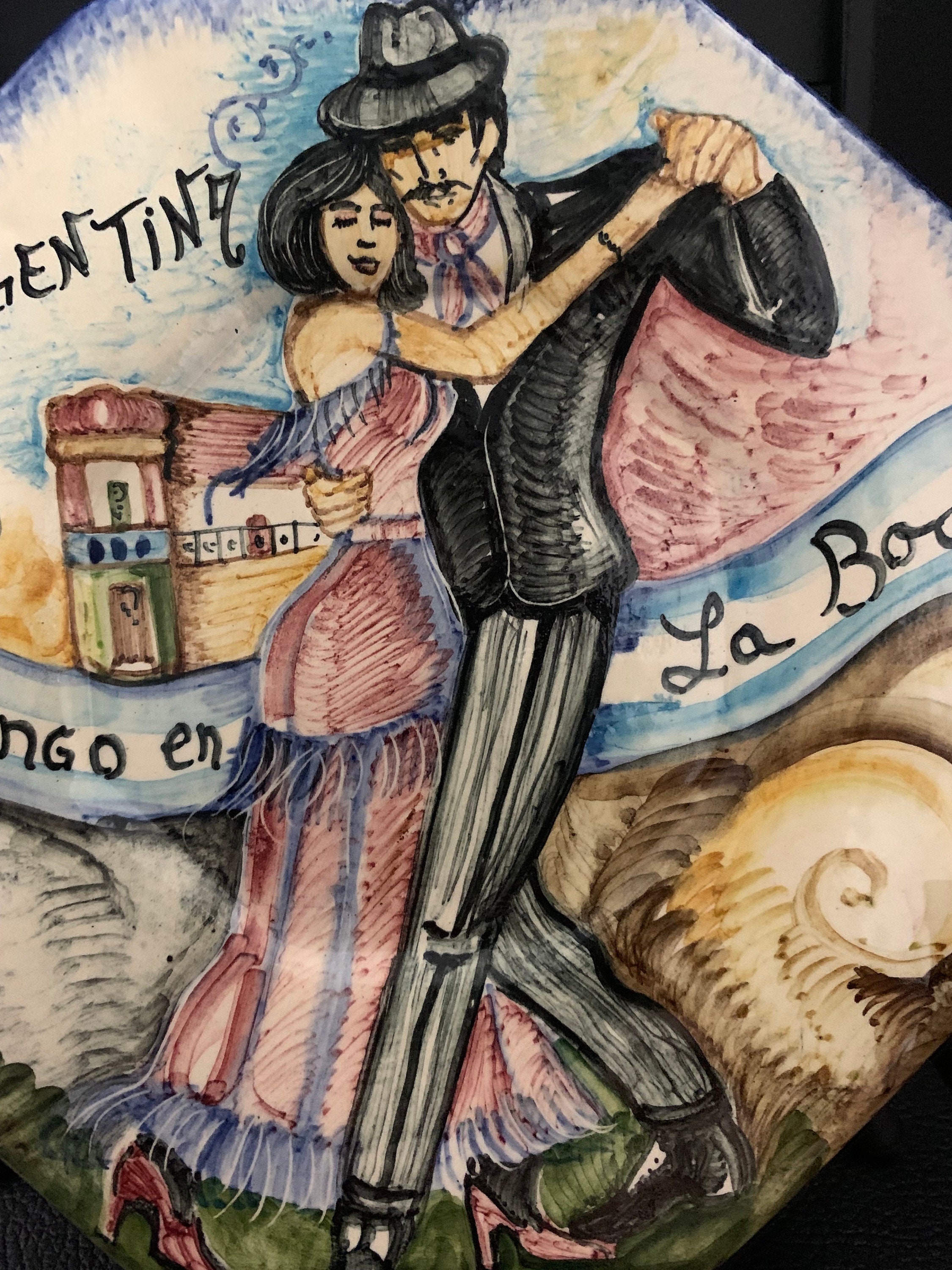 Vintage Argentina Tango Dance Wall Plaque 7 X 7 - Etsy