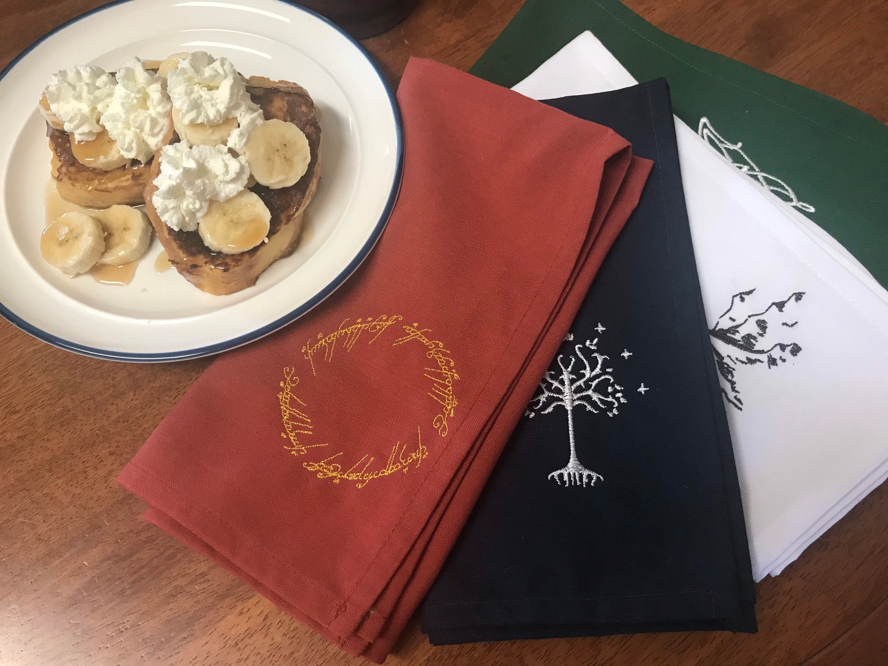 Lord of the Rings Inspired Second Breakfast Napkins - Foldable - Etsy