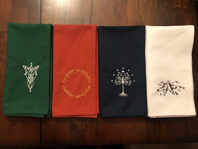 Lord of the Rings Inspired Second Breakfast Napkins - Foldable - Etsy