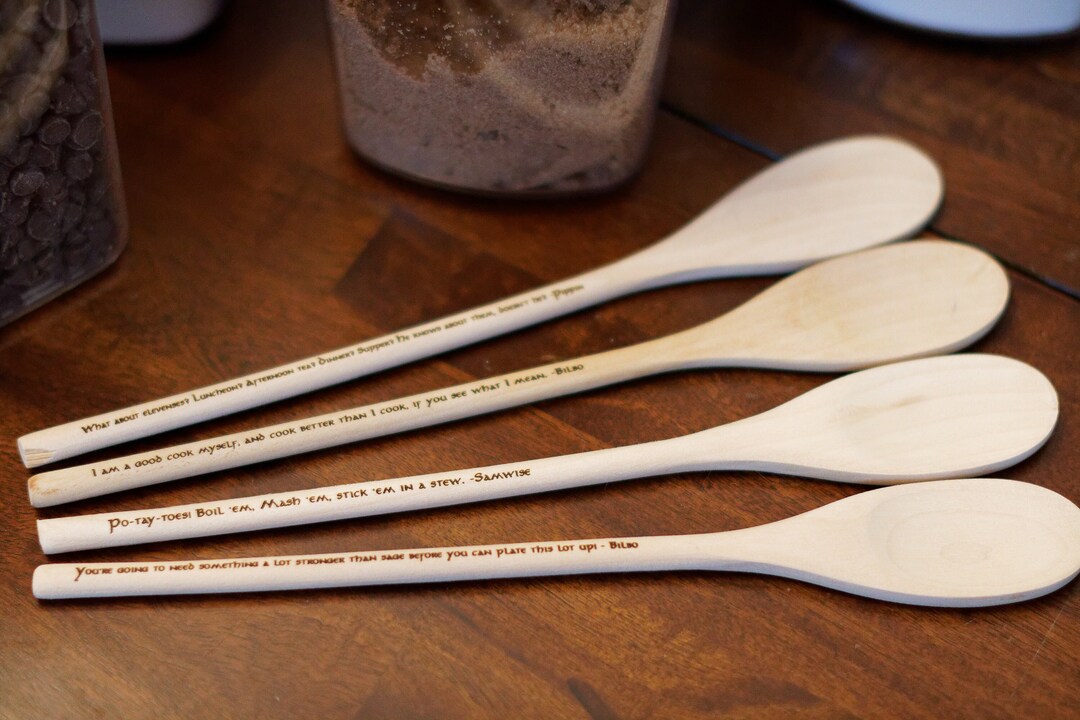 Engraved Wooden Spoon Lord of the Rings Second Breakfast Cooking Gift ...