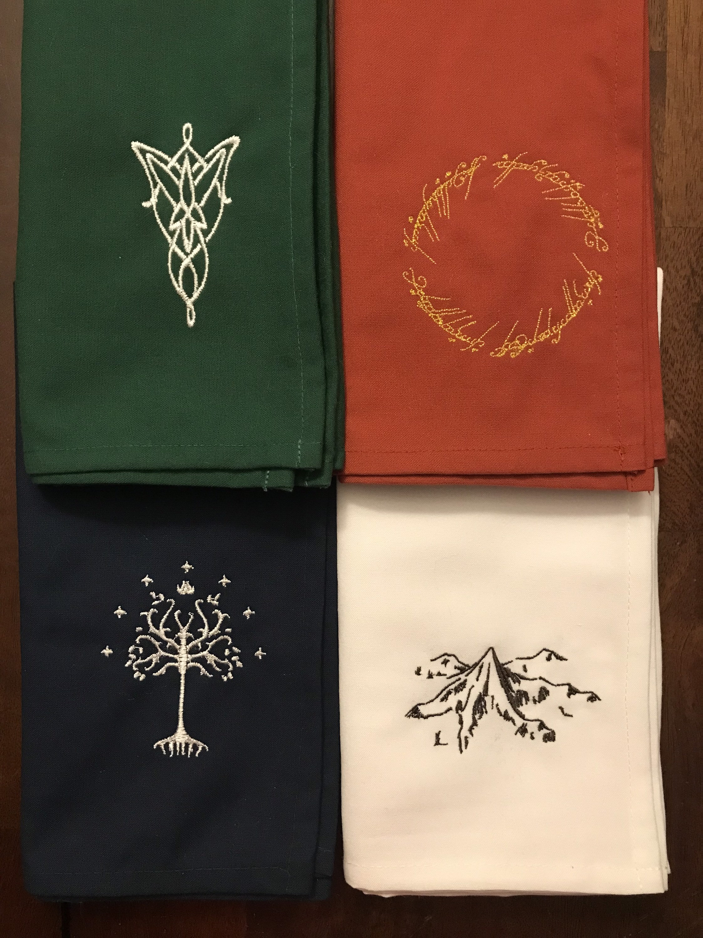 Lord of the Rings Inspired Second Breakfast Napkins - Foldable - Etsy